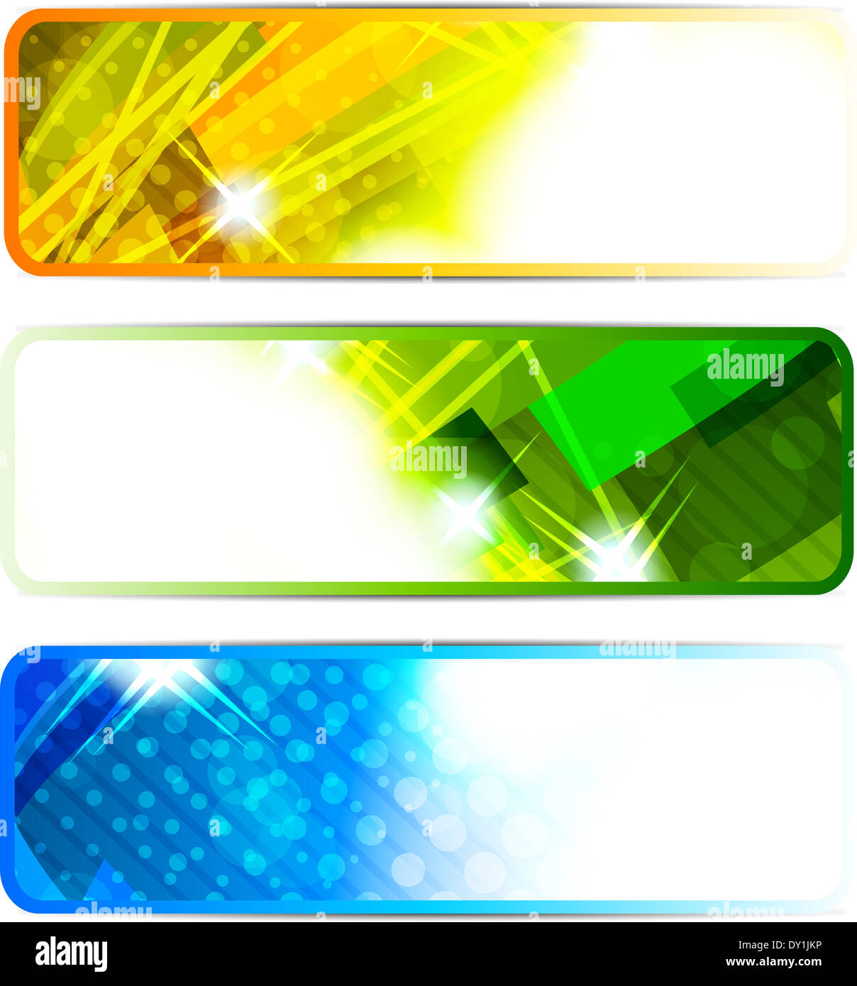 Set of abstract bright banners Stock Photo - Alamy