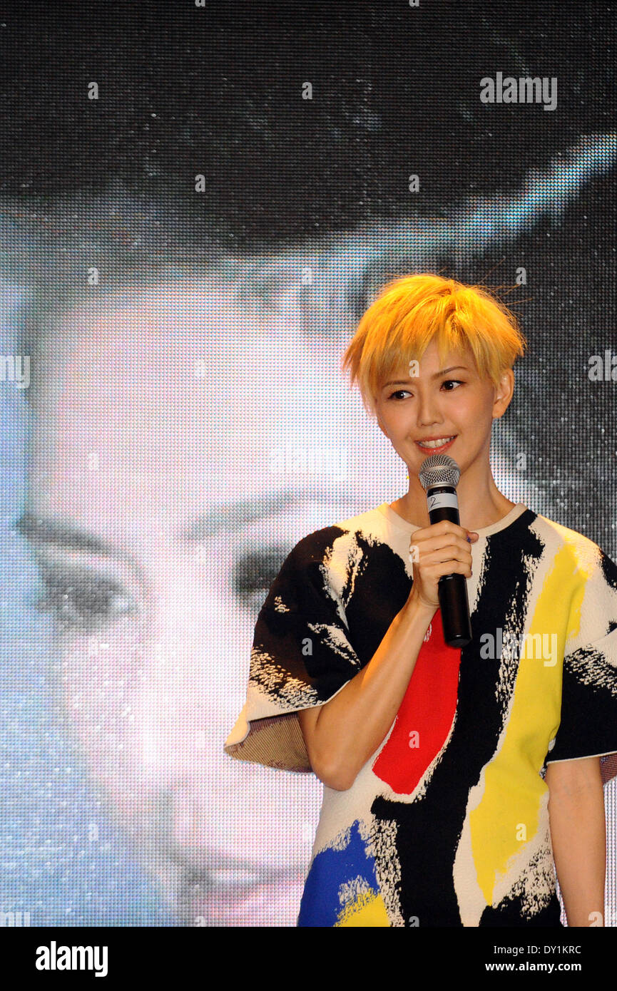 Singapore. 3rd Apr, 2014. Singapore's singer Stefanie Sun attends the ...