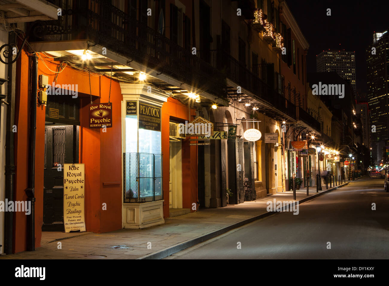 French Quarter at night in New Orleans, Louisiana, USA Stock Photo - Alamy