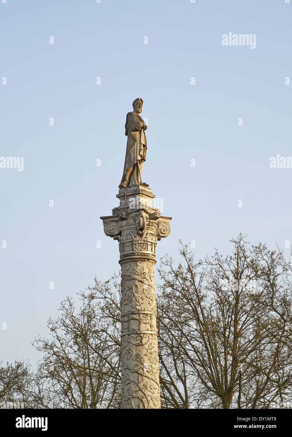 Ferrara, Italy. 16th century column in Piazza Ariostea designed by ...