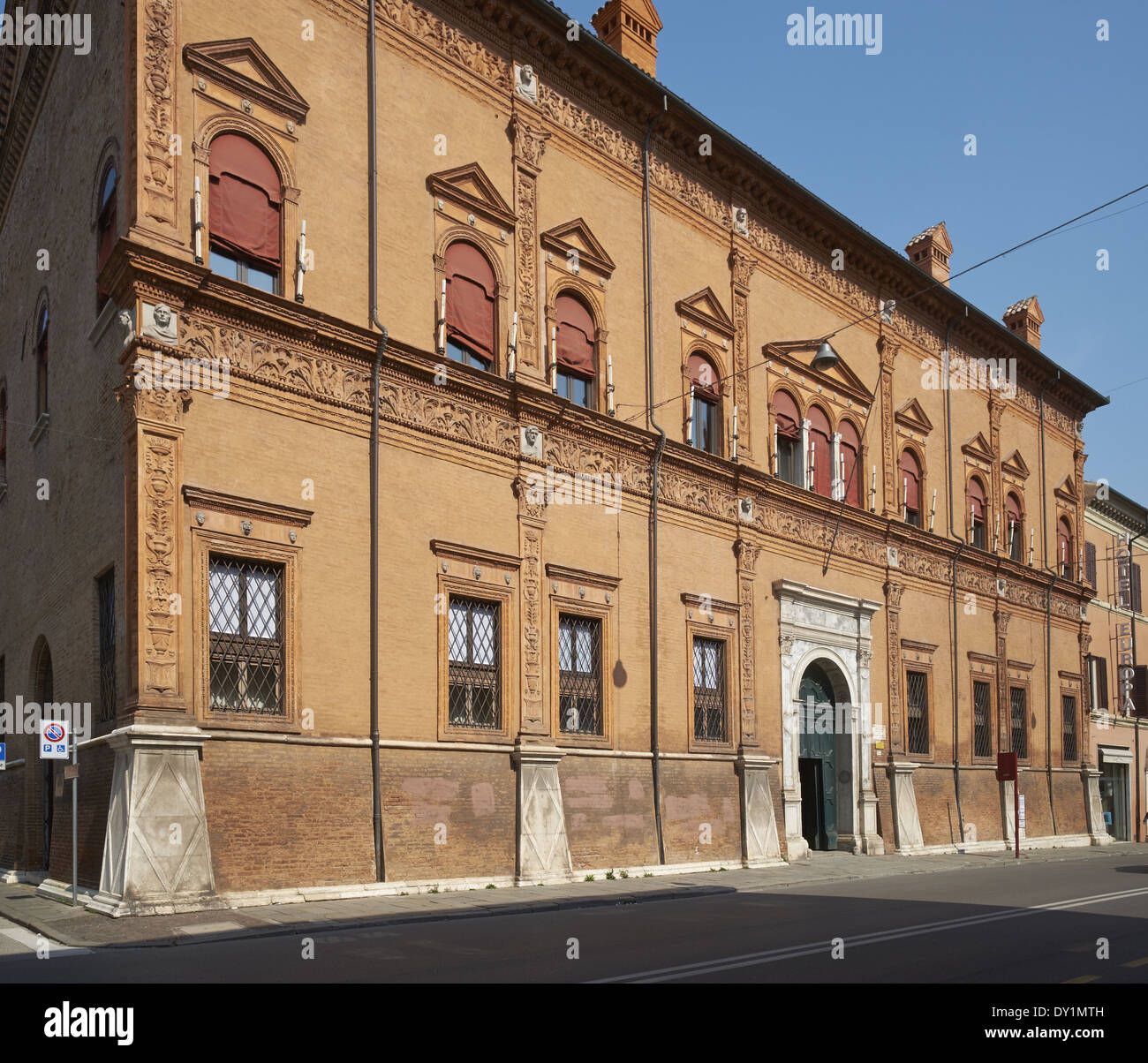 Palazzo Magnanini Ferrara, known as the Roverella, built by Biagio ...