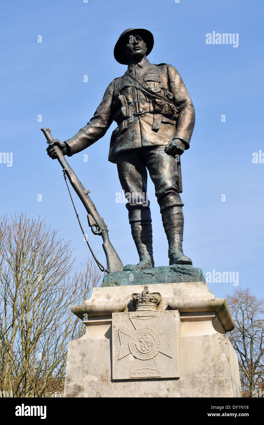 Memorial to the soldiers of the Kings Rifles regiment near the West ...