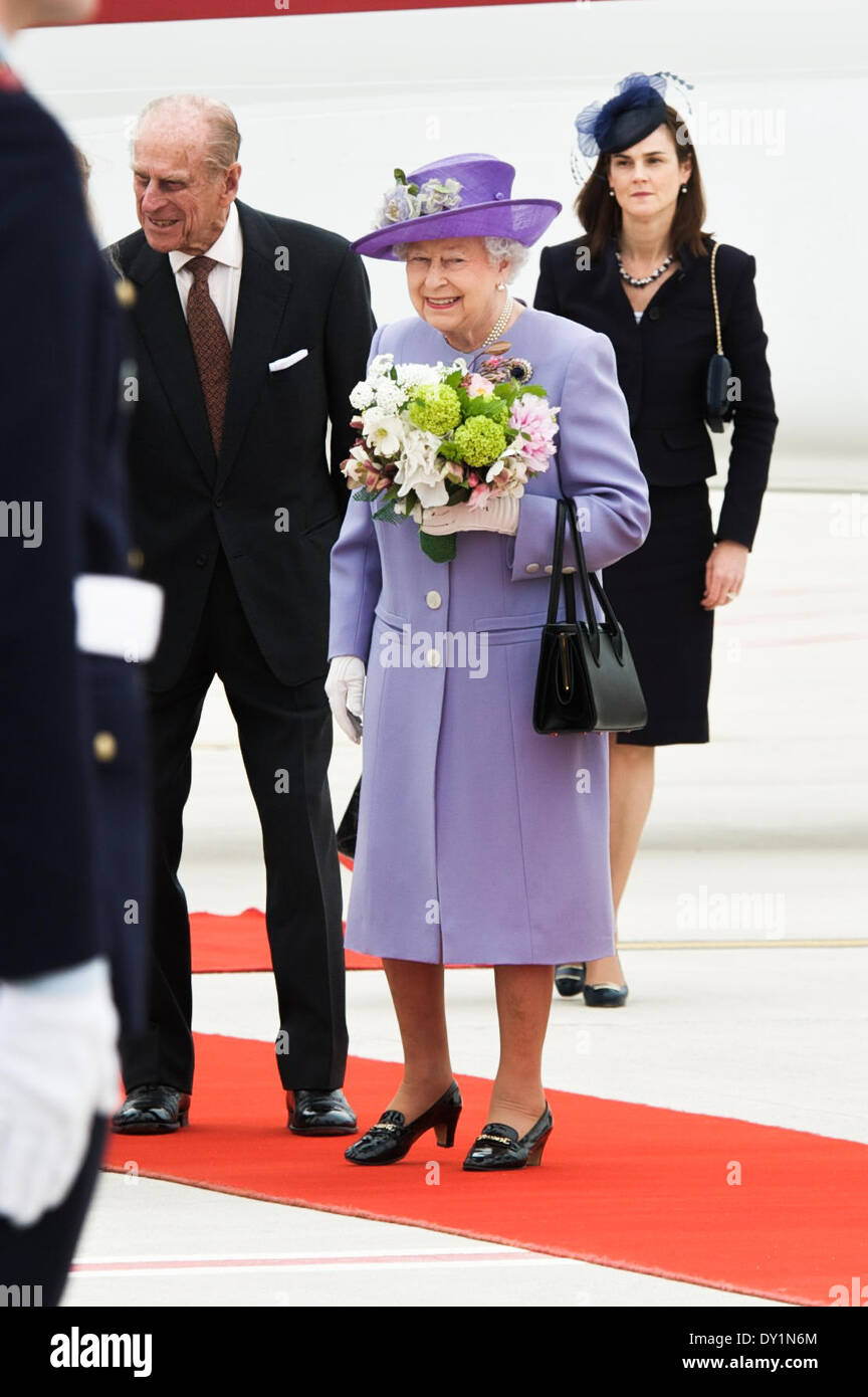 Rome, Italy. 3rd Apr, 2014. Britain's Queen Elizabeth II arrives at ...
