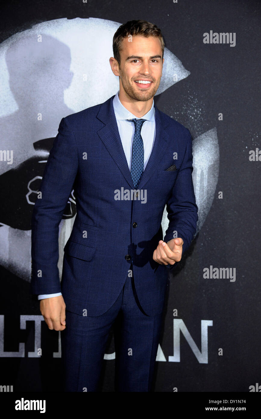 British actor Theo James attends to the premiere of the movie ...