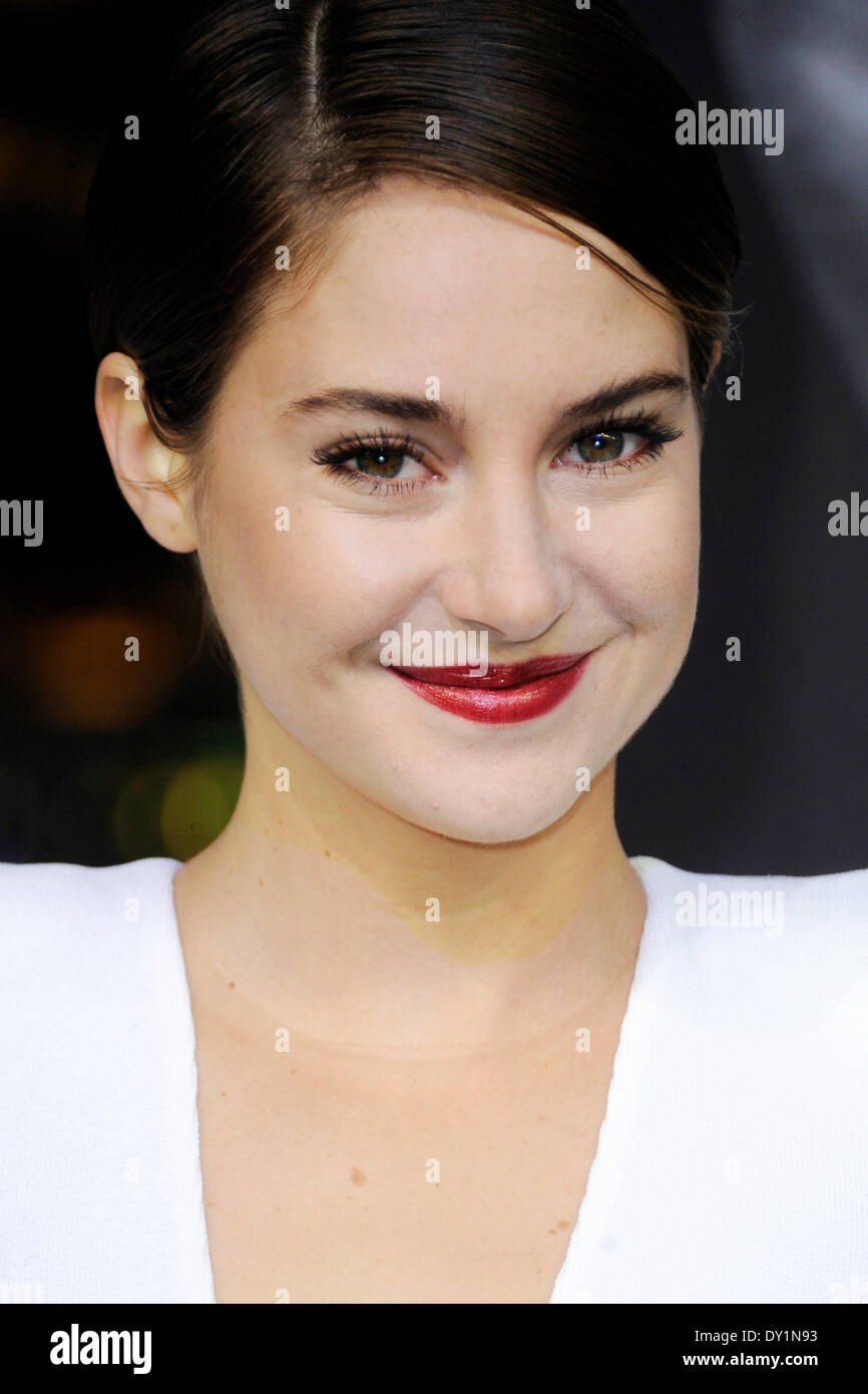 American actress Shailene Woodley attends to the premiere of the movie ...