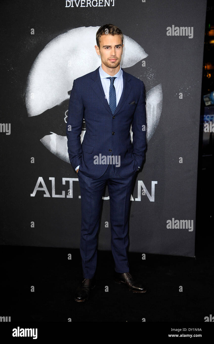 British actor Theo James attends to the premiere of the movie ...