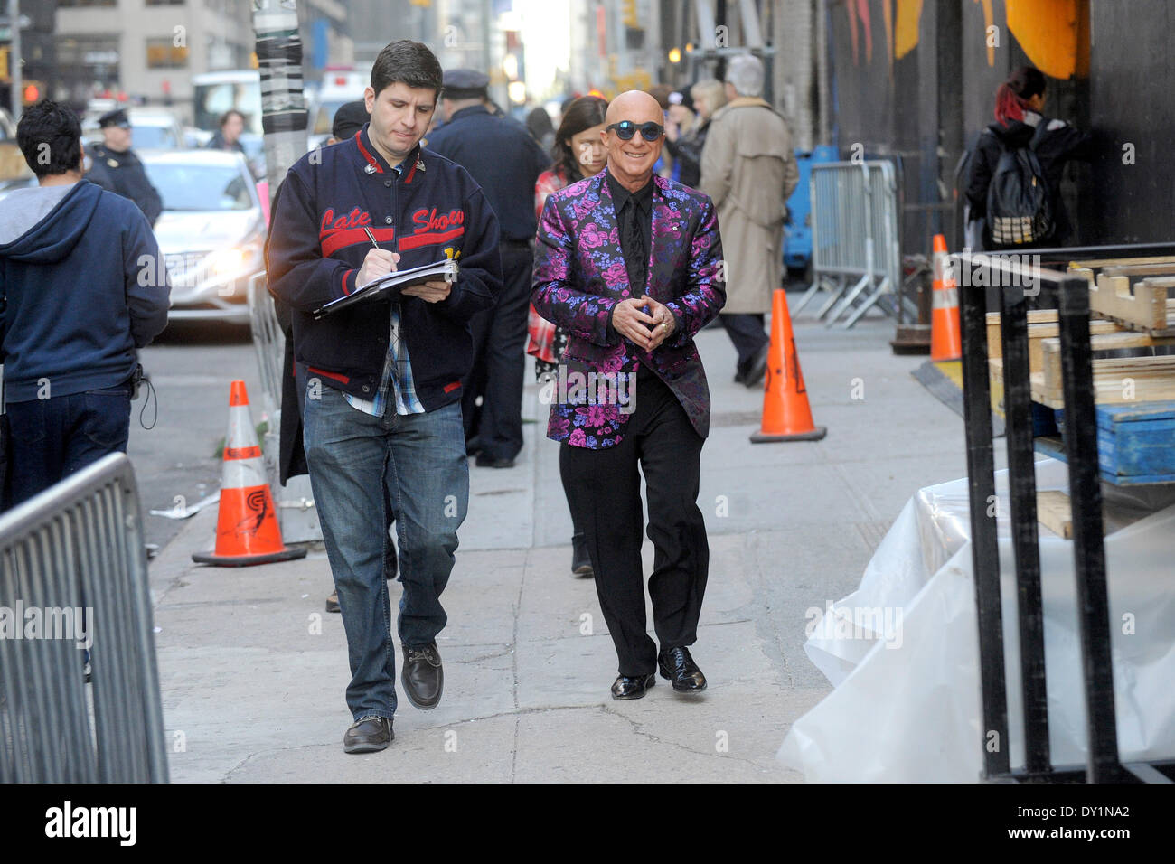 New York, USA. 2nd April 2014. Television personality Paul Shaffer ...