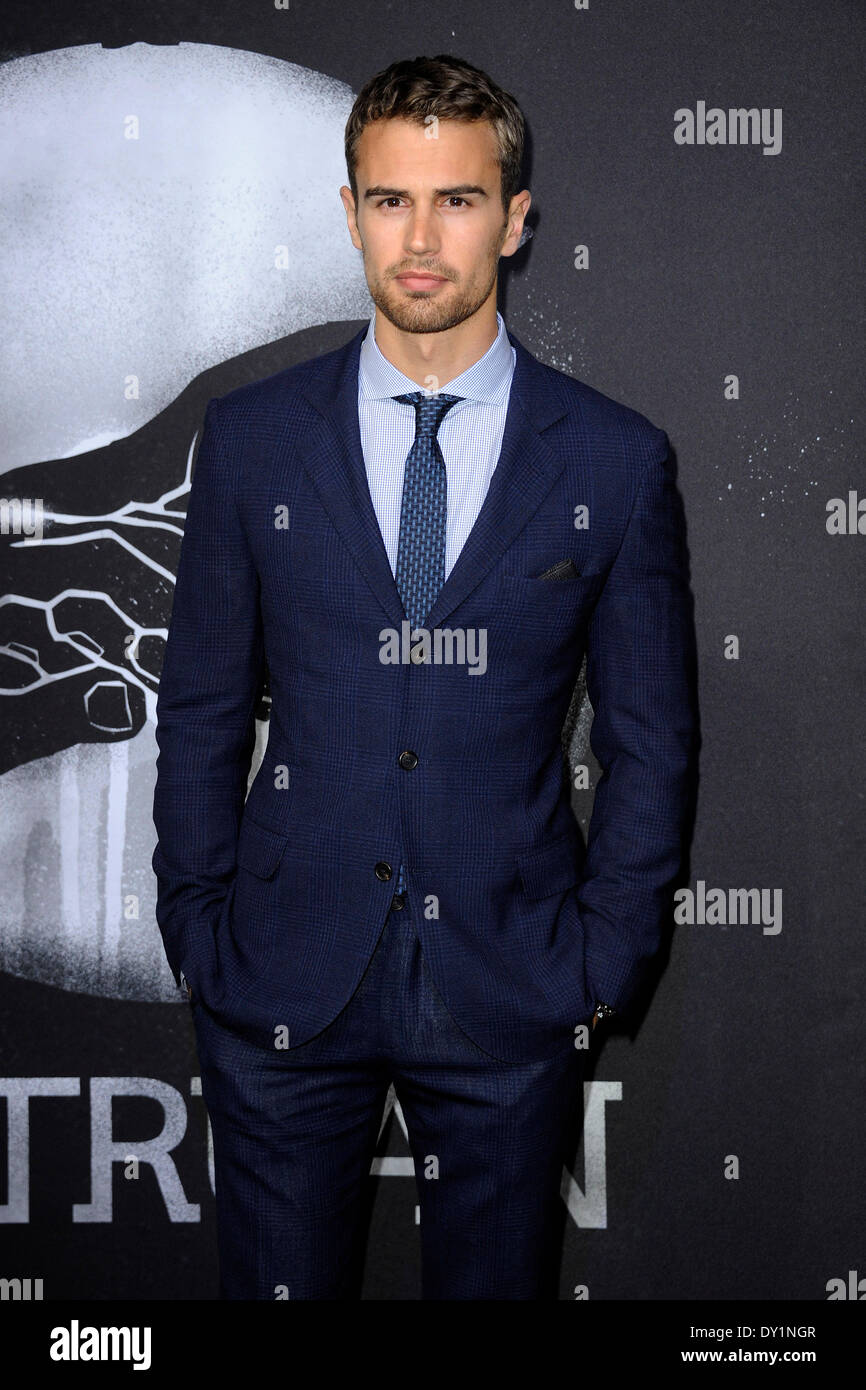 British actor Theo James attends to the premiere of the movie ...