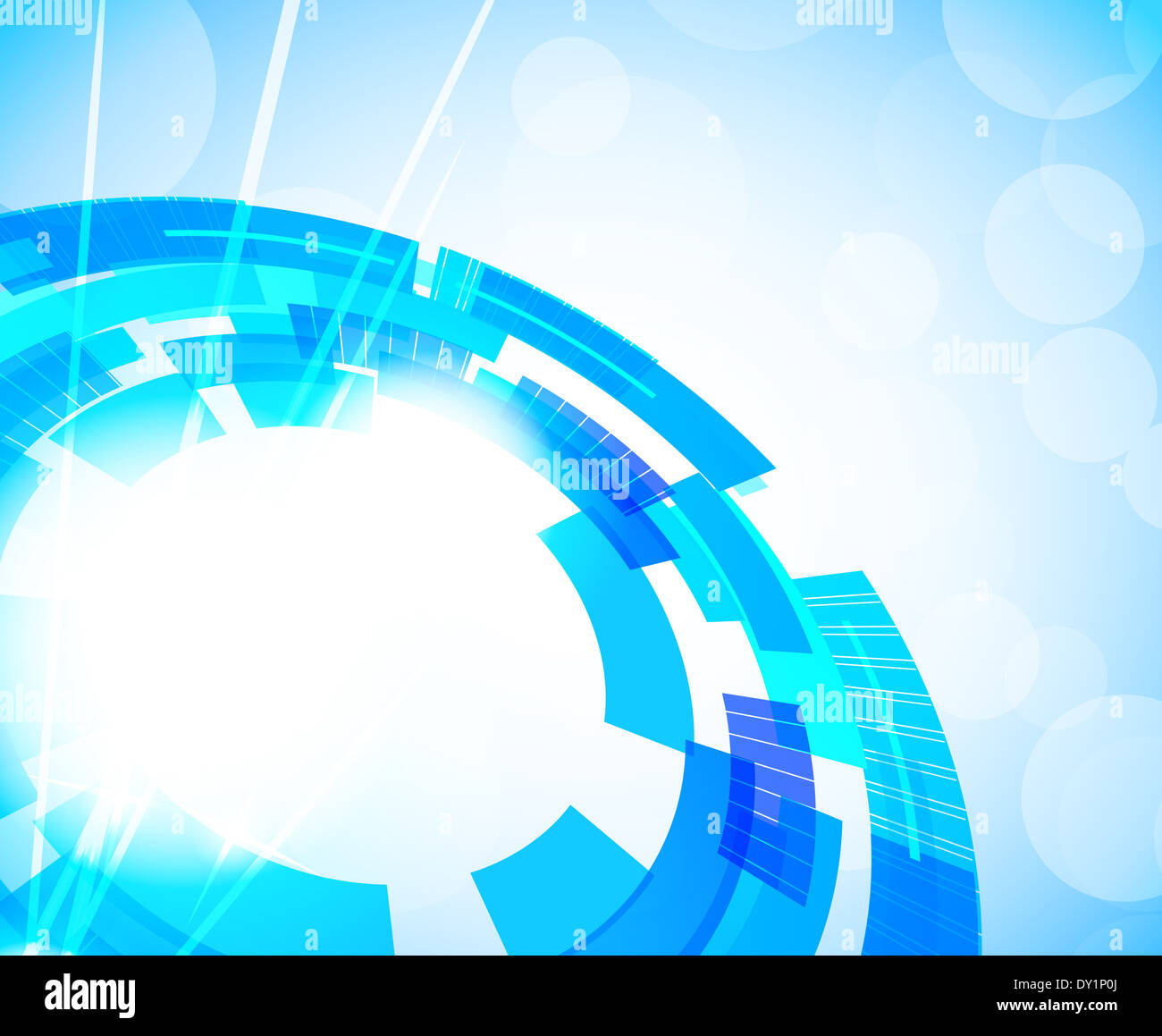 Bright tech background in blue color Stock Photo - Alamy