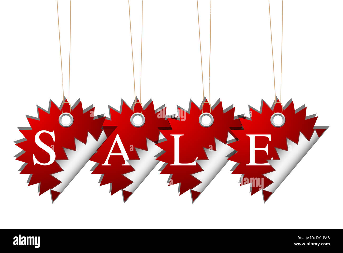 Sale label in red color Stock Photo - Alamy