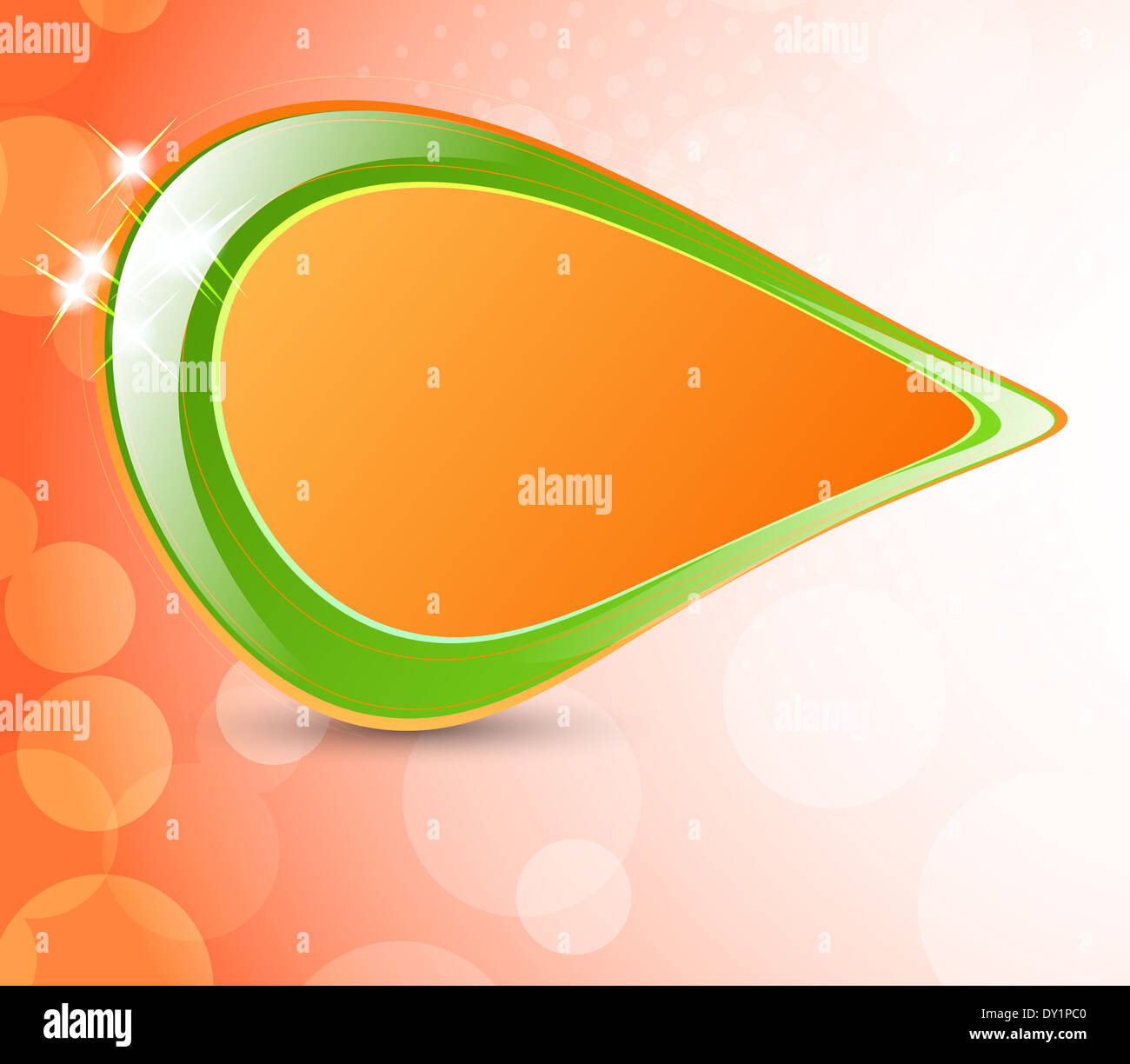 Abstract icon in orange color Stock Photo - Alamy