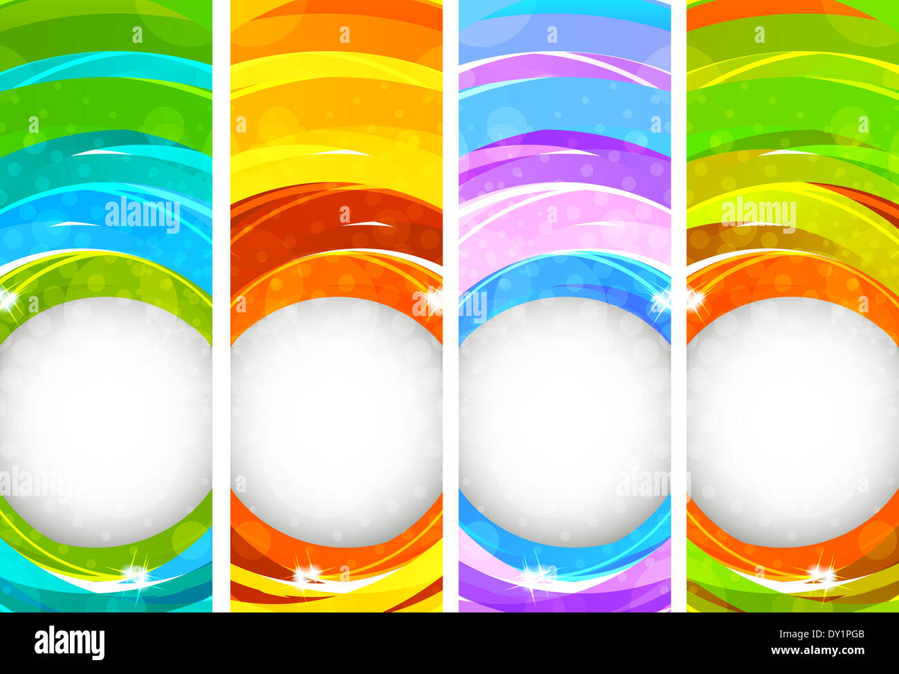 Set of abstract bright banners Stock Photo - Alamy