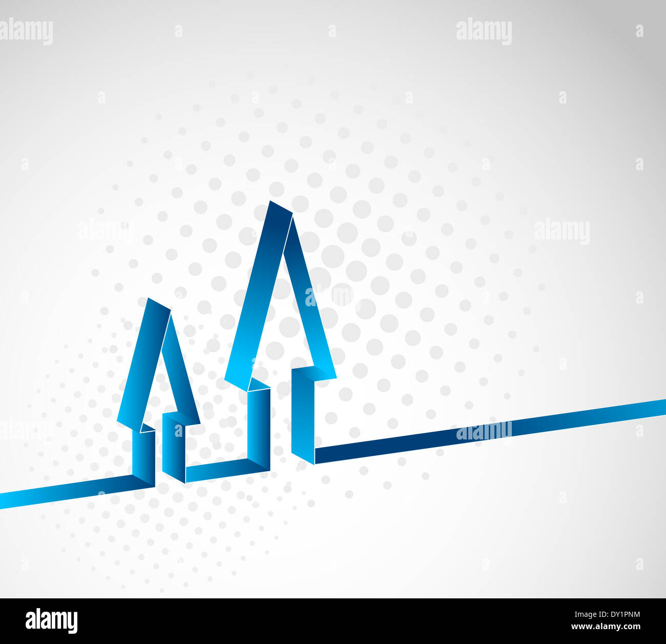Background with two blue arrows Stock Photo - Alamy