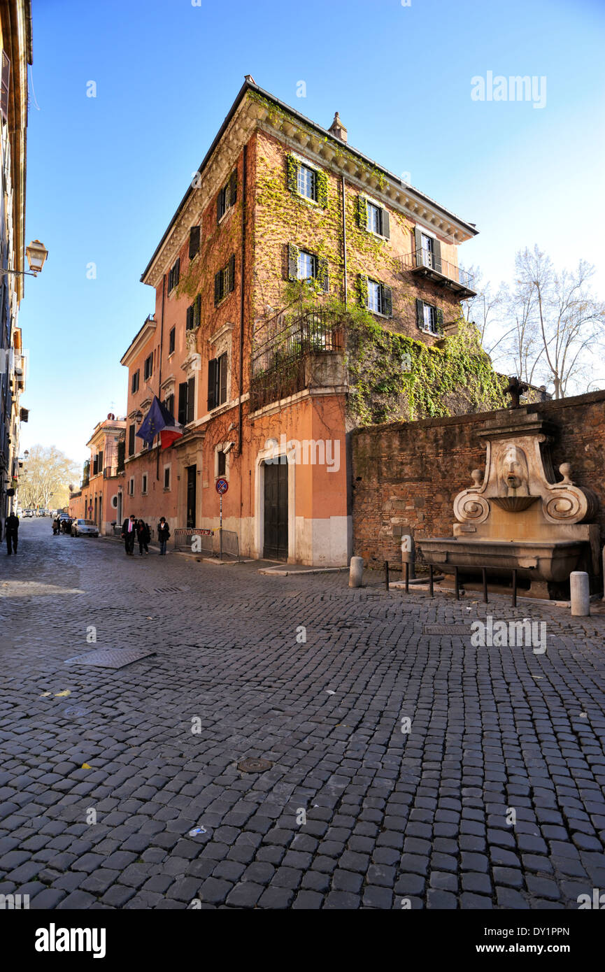 Italy, Rome, Via Giulia, fontana del Mascherone Stock Photo - Alamy