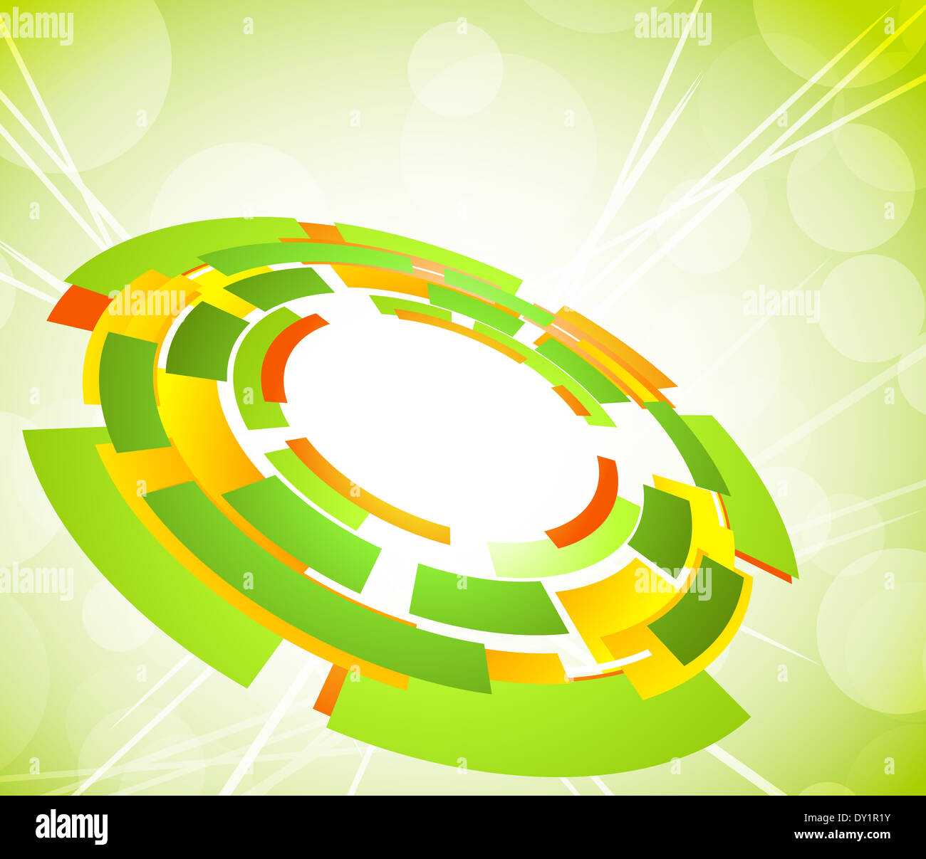 Bright tech background in green and orange color Stock Photo - Alamy