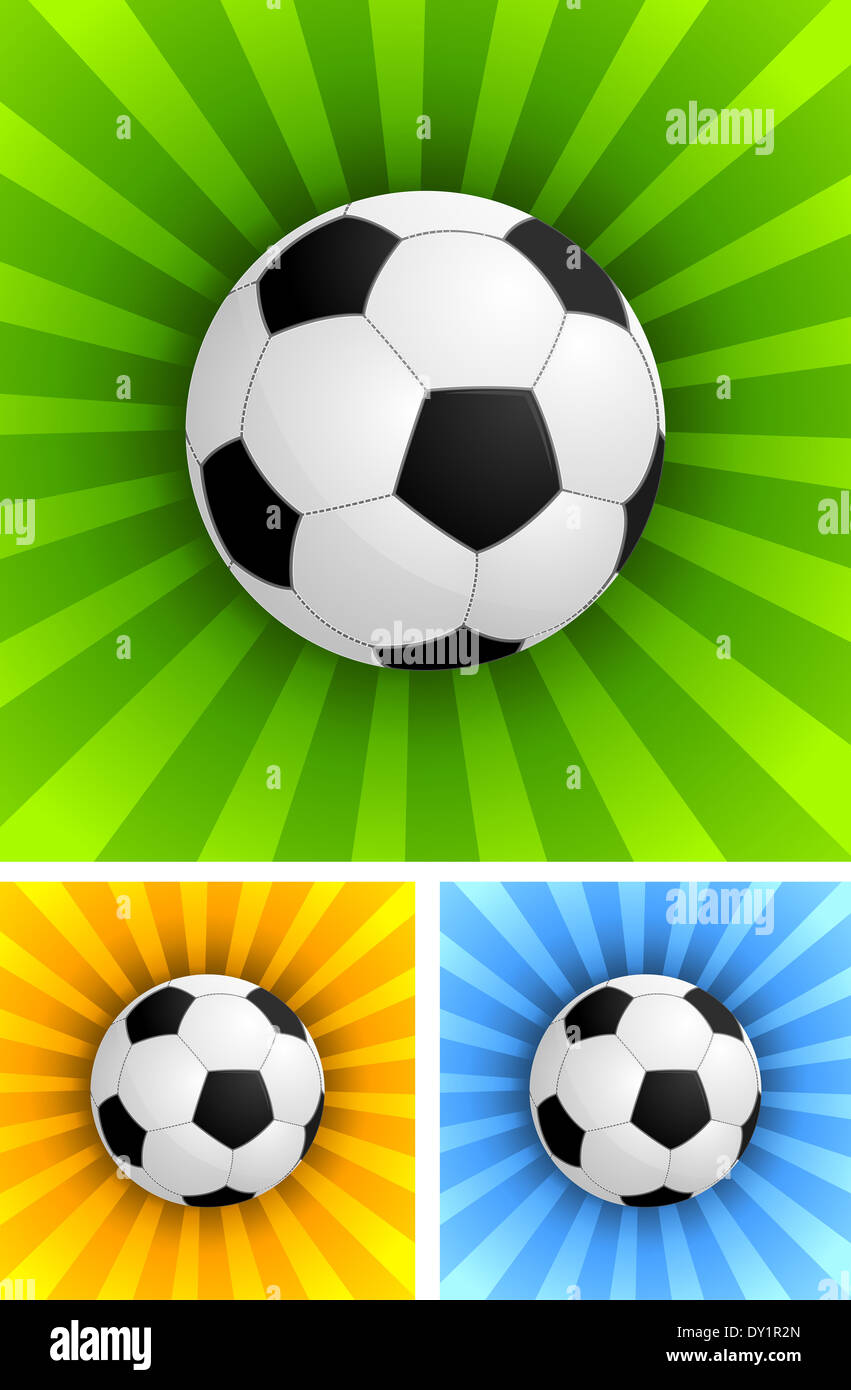 Background with soccer ball Stock Photo - Alamy