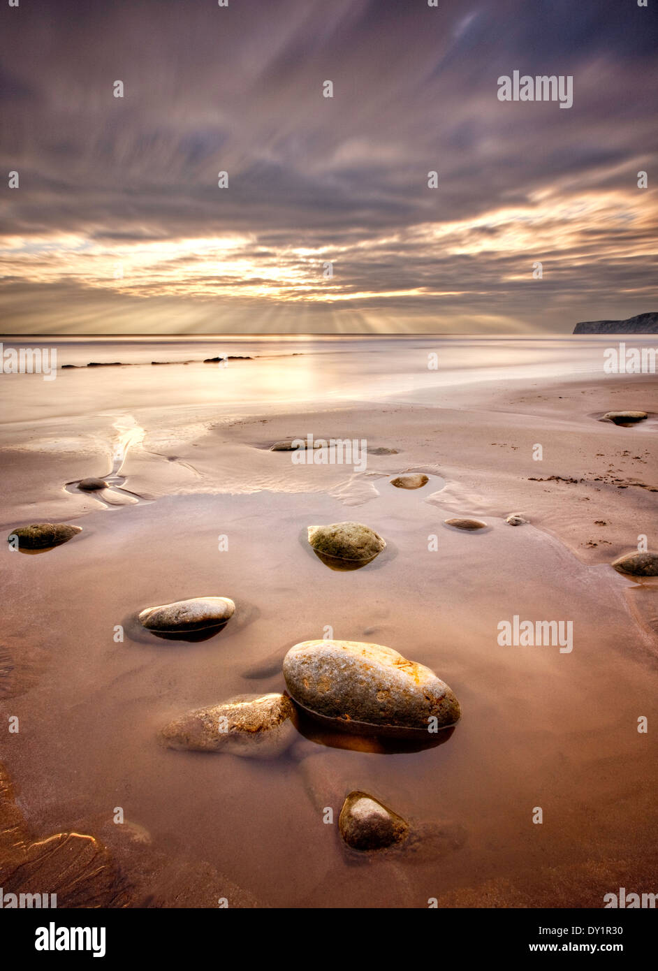 Compton beach Isle of Wight Stock Photo - Alamy
