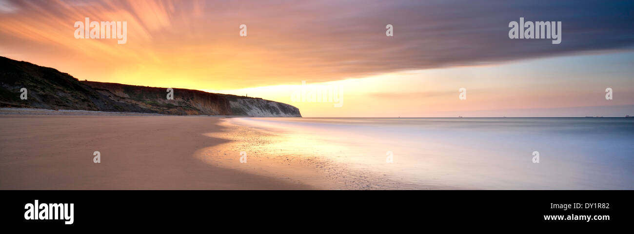 Sandown Bay Isle of Wight beach Stock Photo - Alamy
