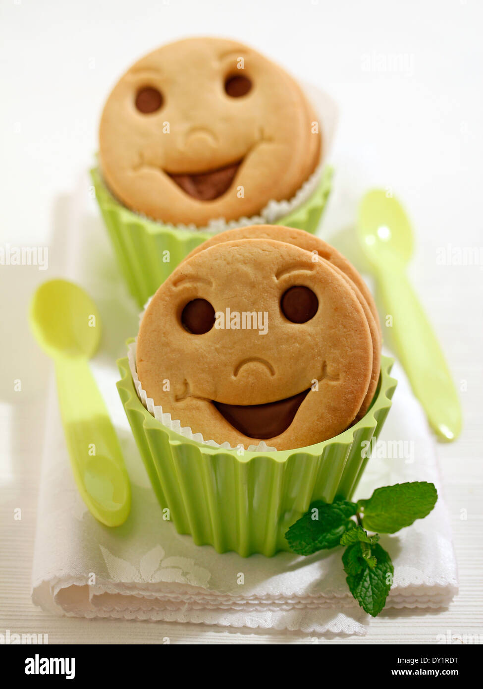 Smiling cookies, Recipe available Stock Photo - Alamy