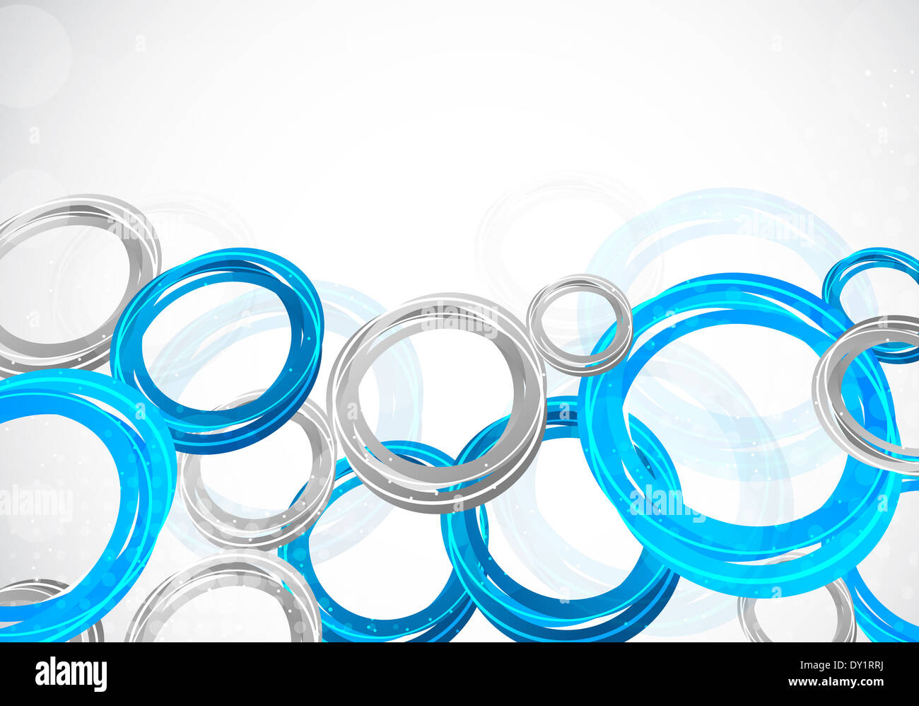 Abstract background with blue and gray circles Stock Photo - Alamy
