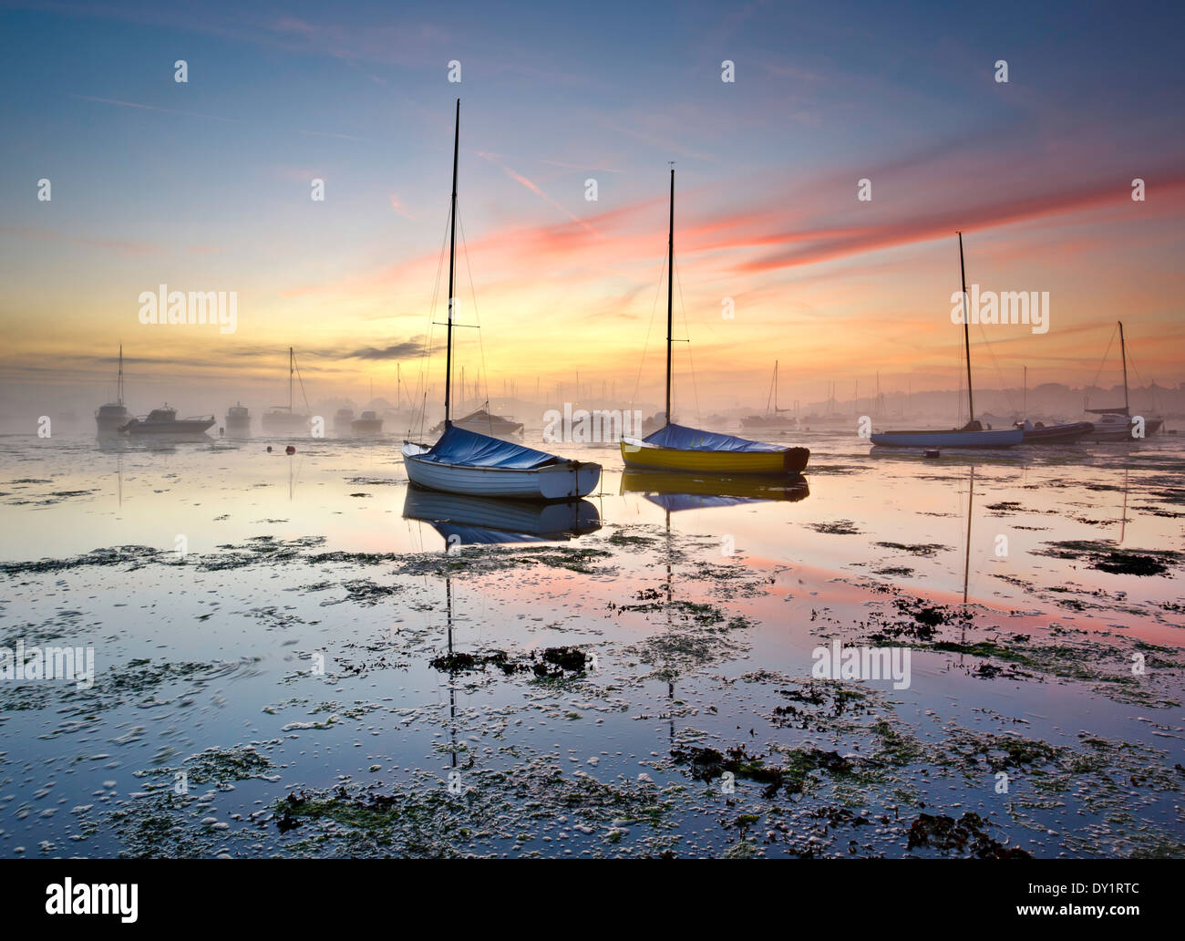 Bembridge Harbour Isle of Wight Stock Photo - Alamy