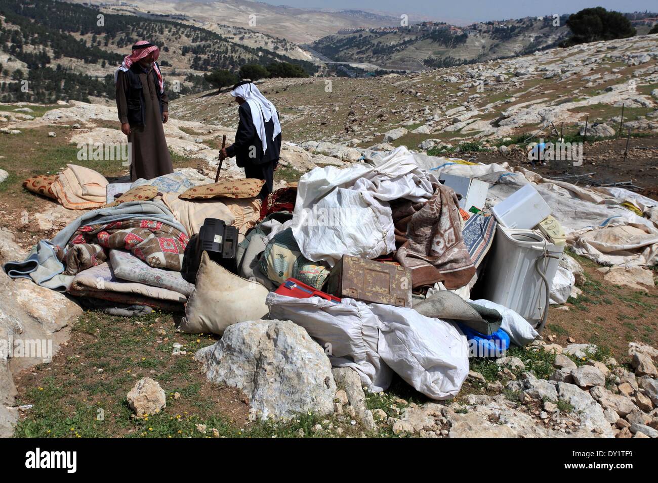 Azariya, West Bank, Palestinian Territory. 3rd Apr, 2014. Palestinian ...