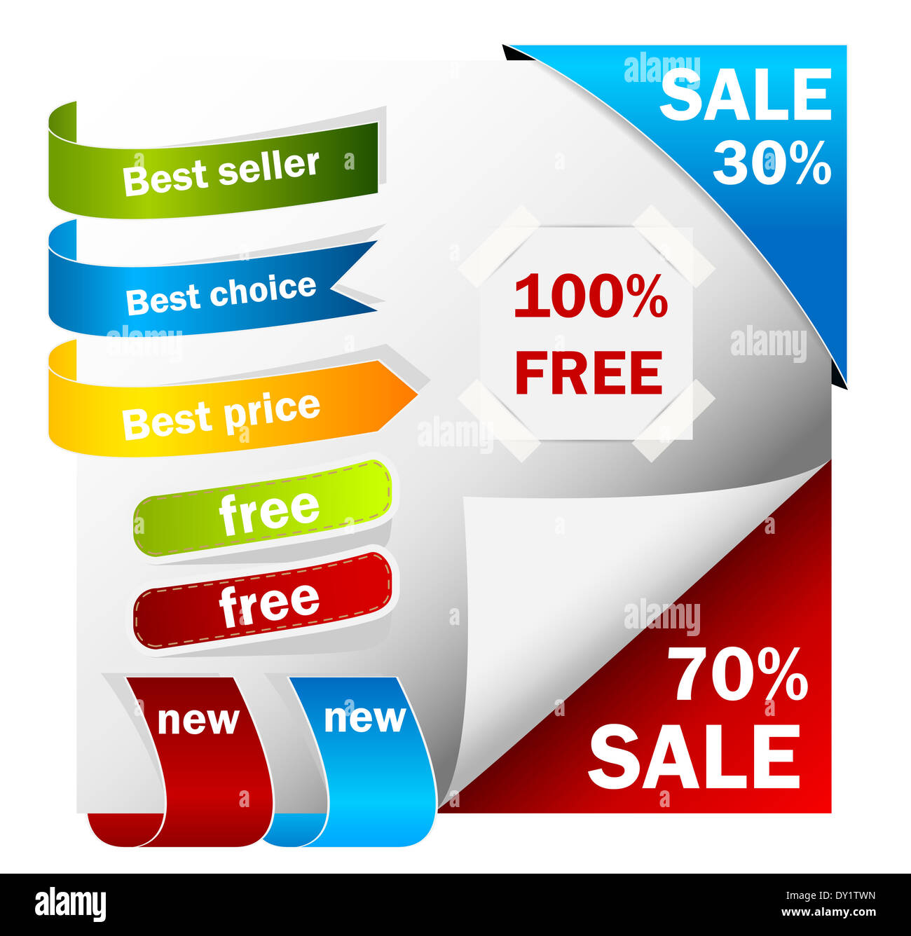 Collection of modern design element Stock Photo - Alamy