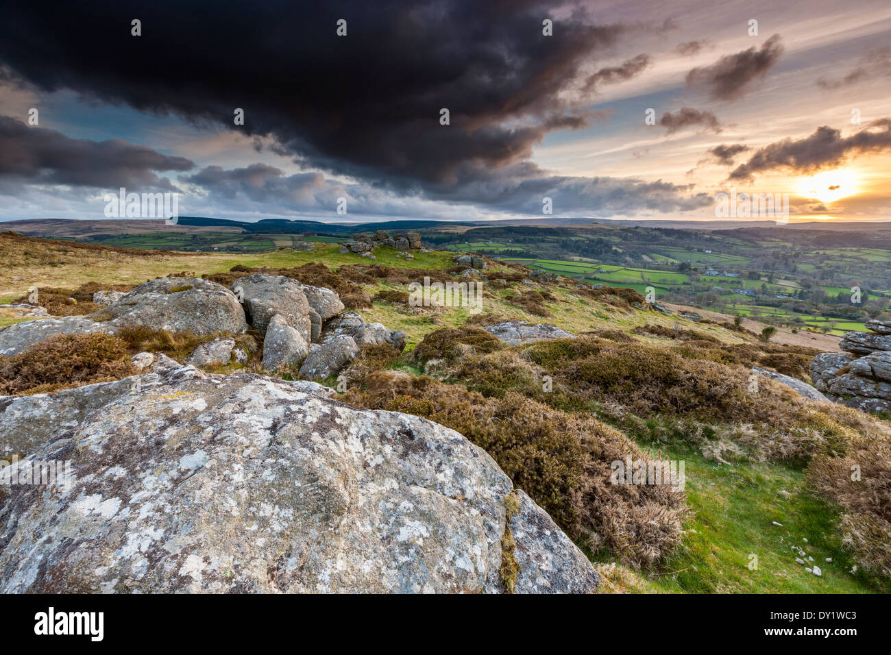 Meldon Hill, Dartmoor National Park, Chagford, West Devon, England, UK ...