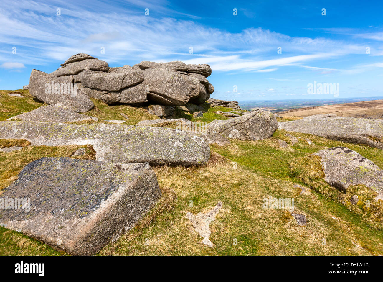 Higher Tor, Dartmoor National Park, Belstone, West Devon, England, UK ...