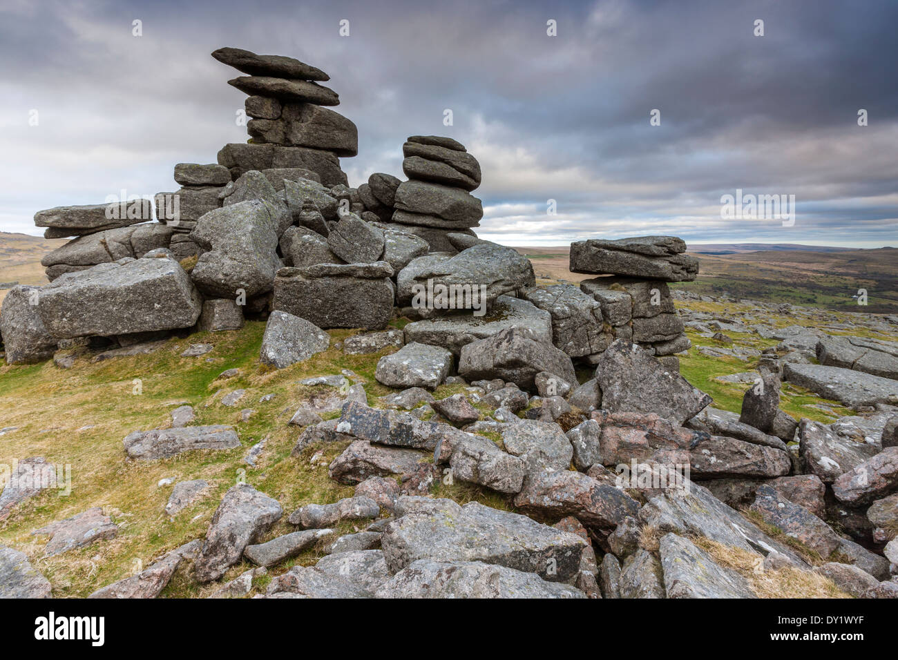 Great Staple Tor, Dartmoor National Park, Merrivale, West Devon ...