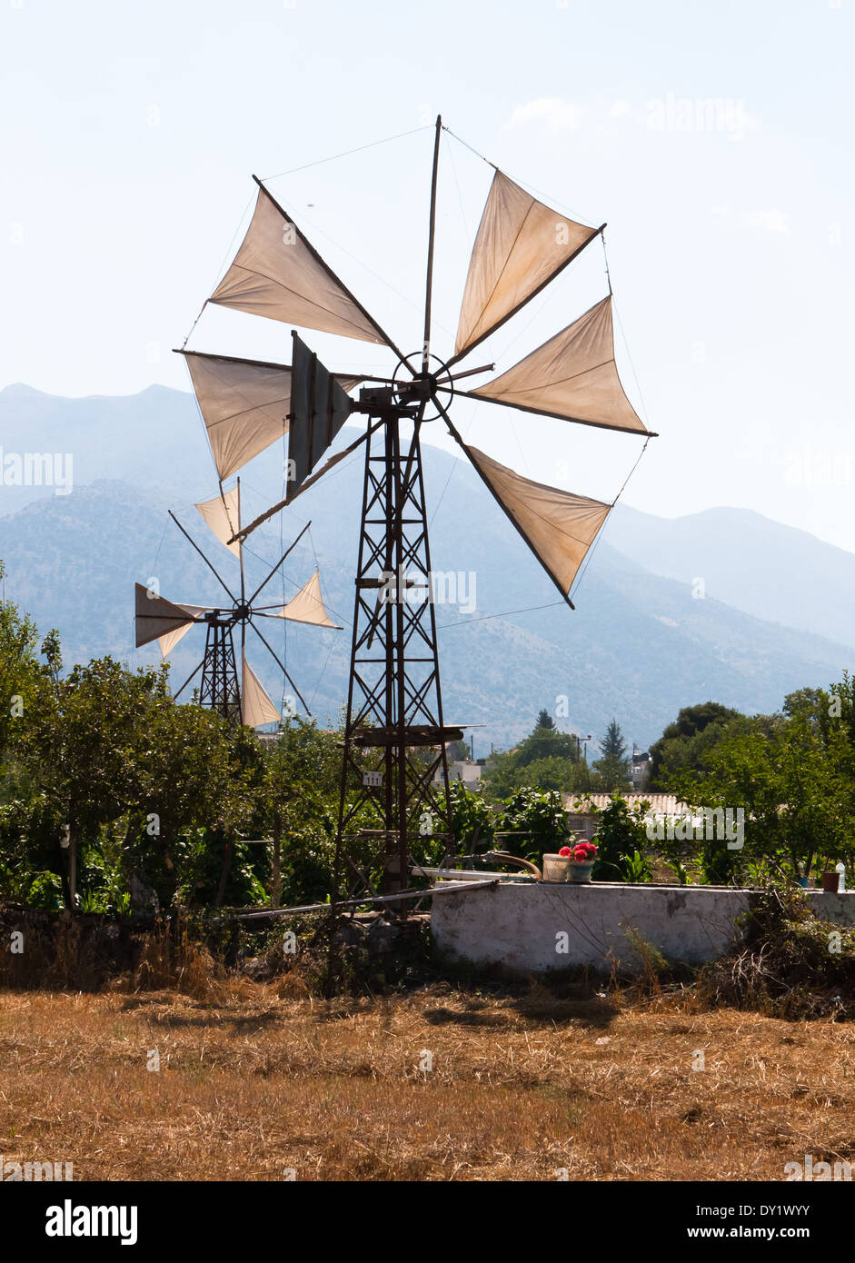 Greek water mill hi-res stock photography and images - Alamy