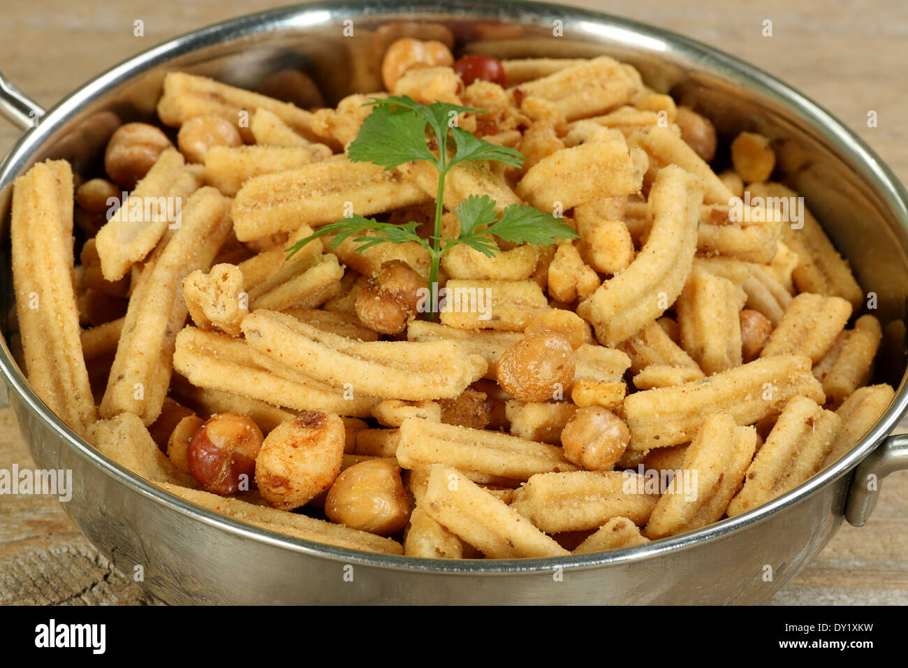 indian asian food gathia mix snack Stock Photo - Alamy