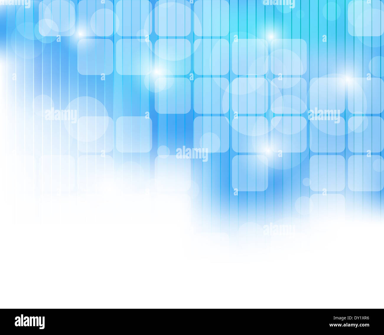 Abstract blue tech background with square and light Stock Photo - Alamy