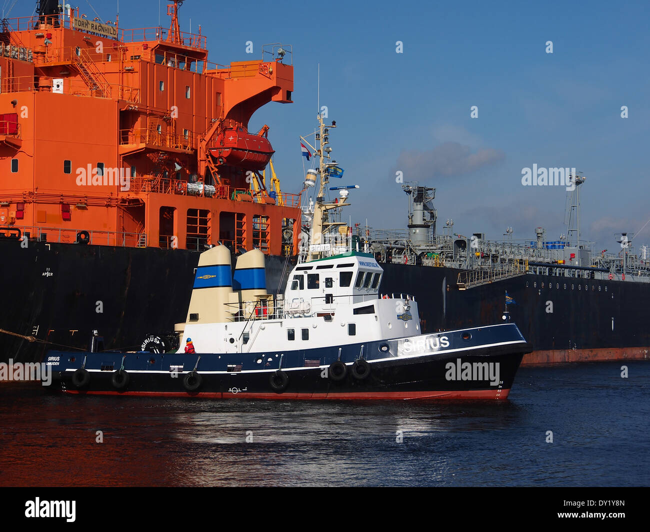 The Torm Ragnhild and Sirius Sirius are large vessels docked at the ...