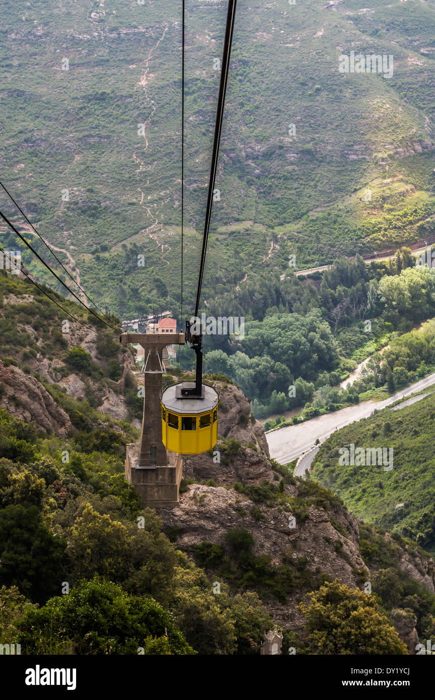 Cabin of 'Montserrat Aeri' (cableway), Catalonia, Spain Stock Photo - Alamy