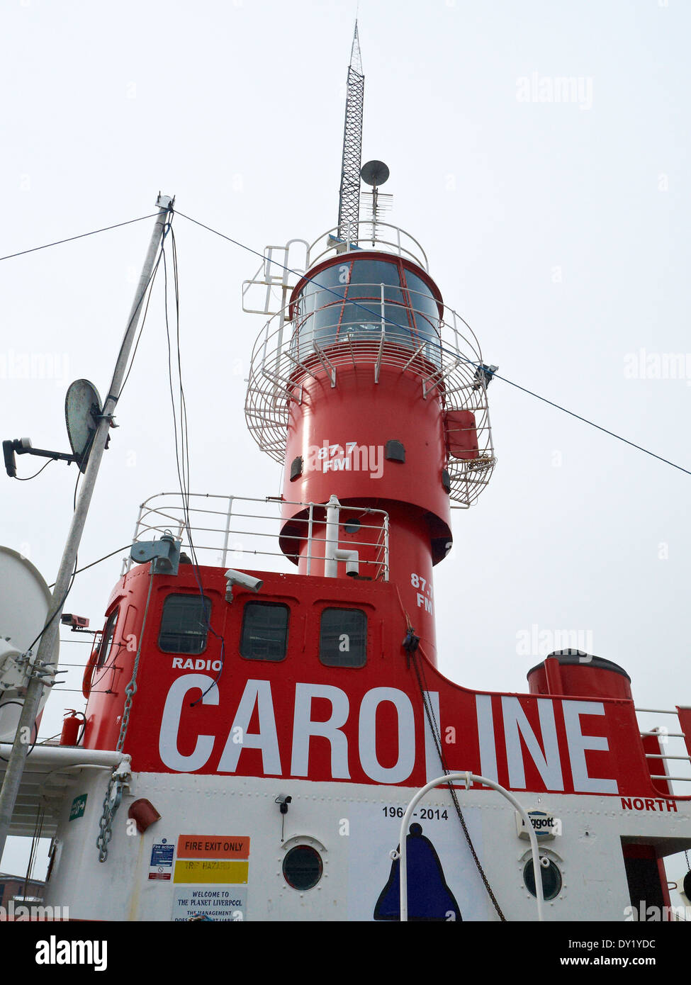 Radio Caroline North in Canning Dock Liverpool Merseyside UK Stock ...