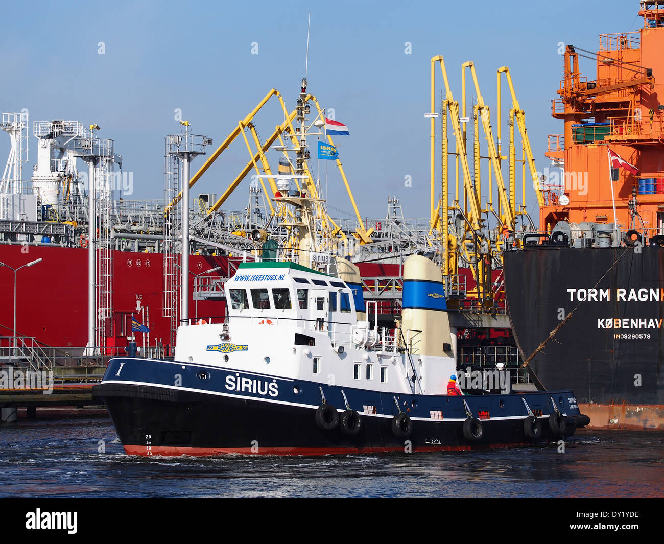 The Torm Ragnhild (IMO 9290579) and Sirius (IMO 7700180) are two ships ...