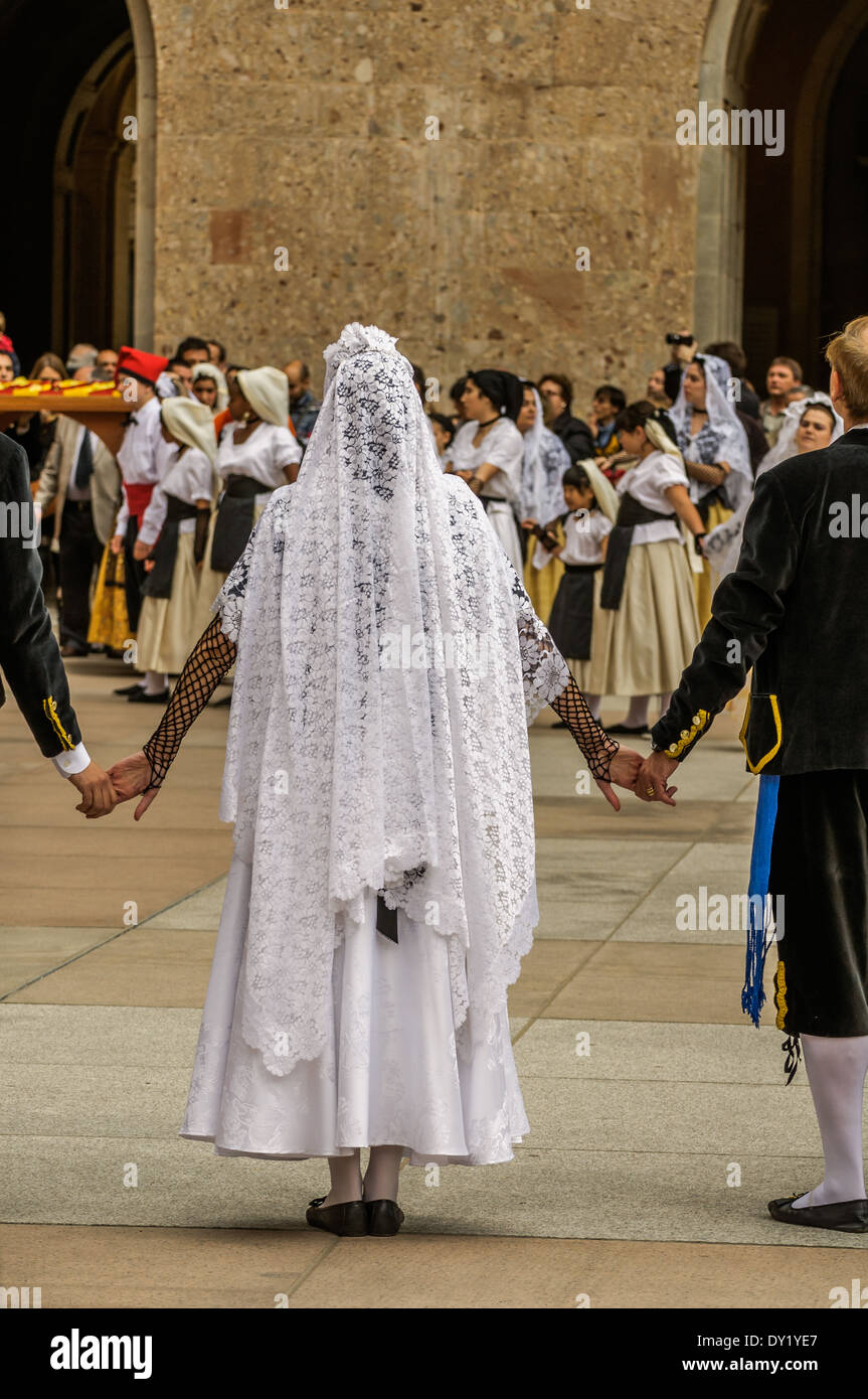 Local People dancing with traditional costumes and music at Montserrat ...