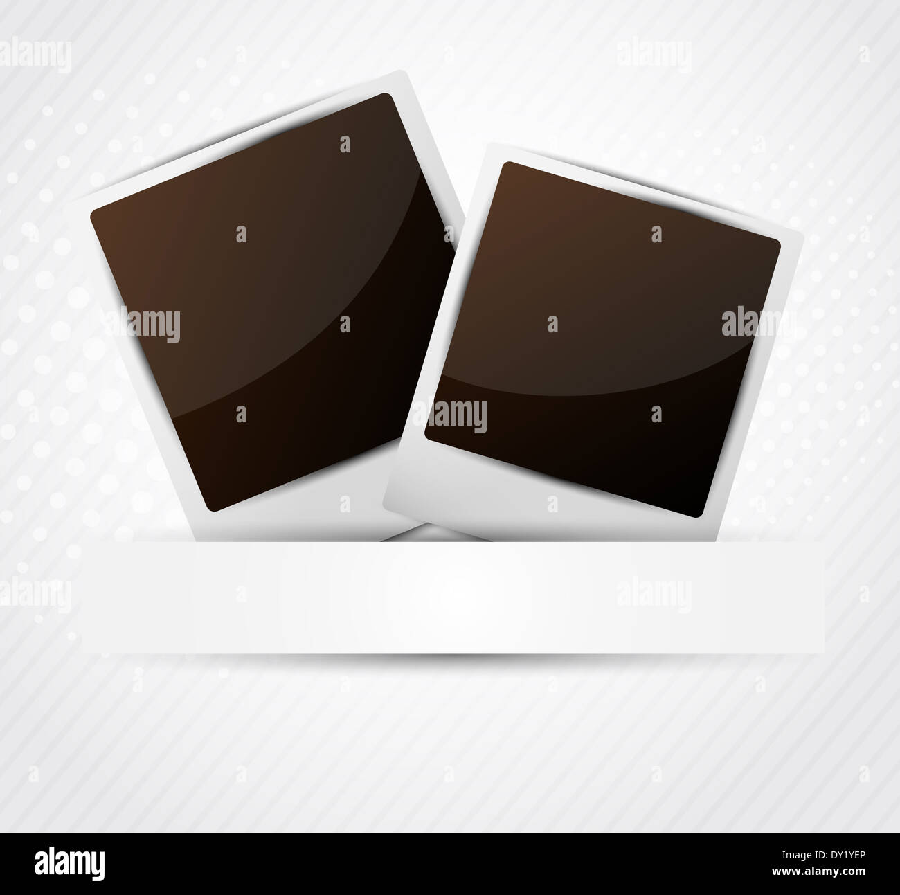 Bright white background with two photo frame Stock Photo - Alamy