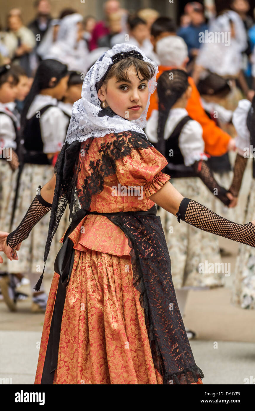 Local People dancing with traditional costumes and music at Montserrat ...