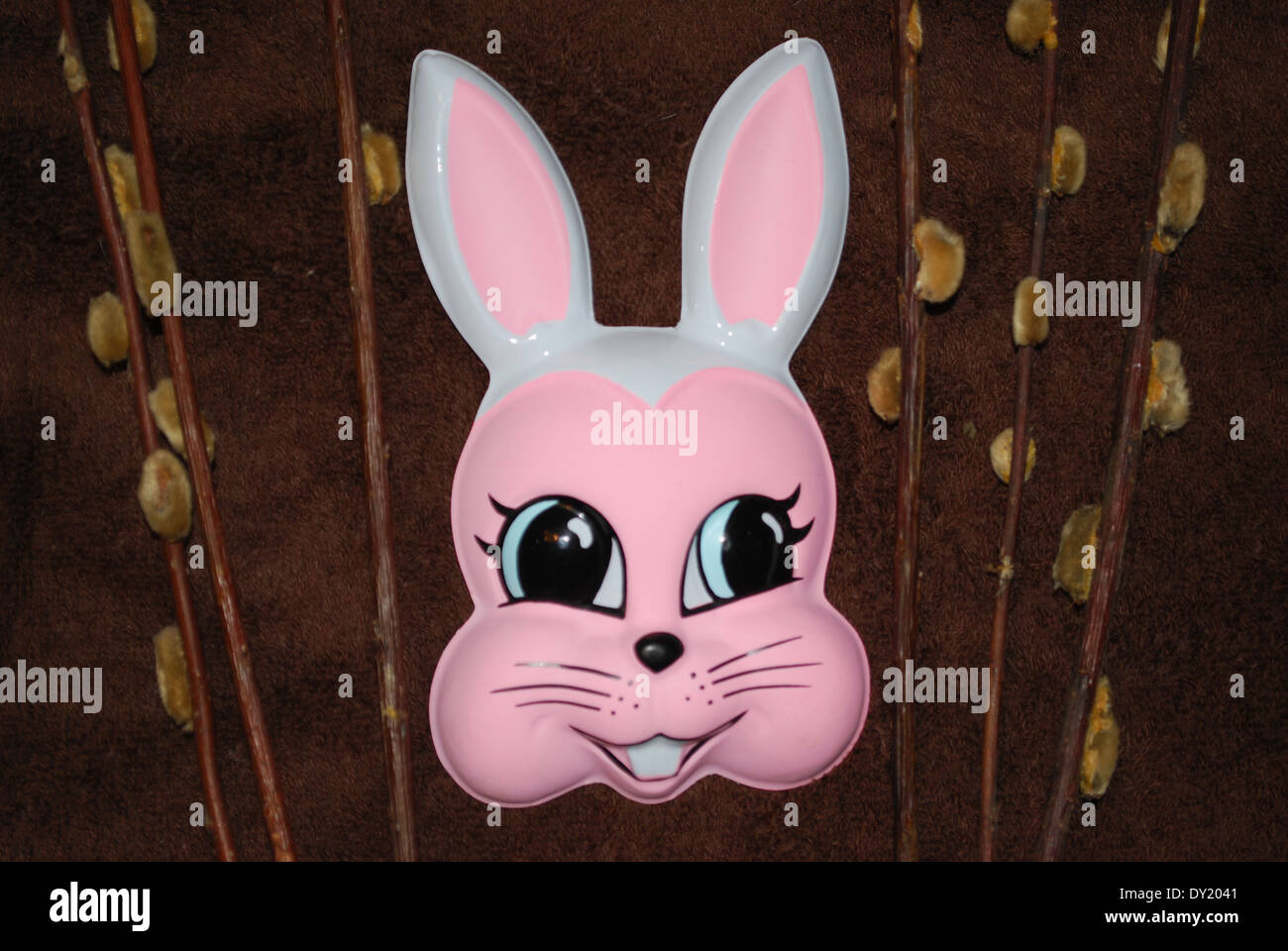 An Easter Bunny animation with willow buds Stock Photo - Alamy