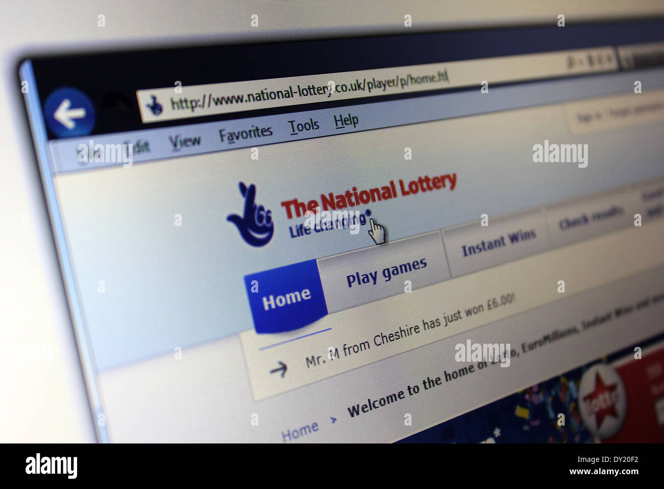 The National lottery Stock Photo - Alamy