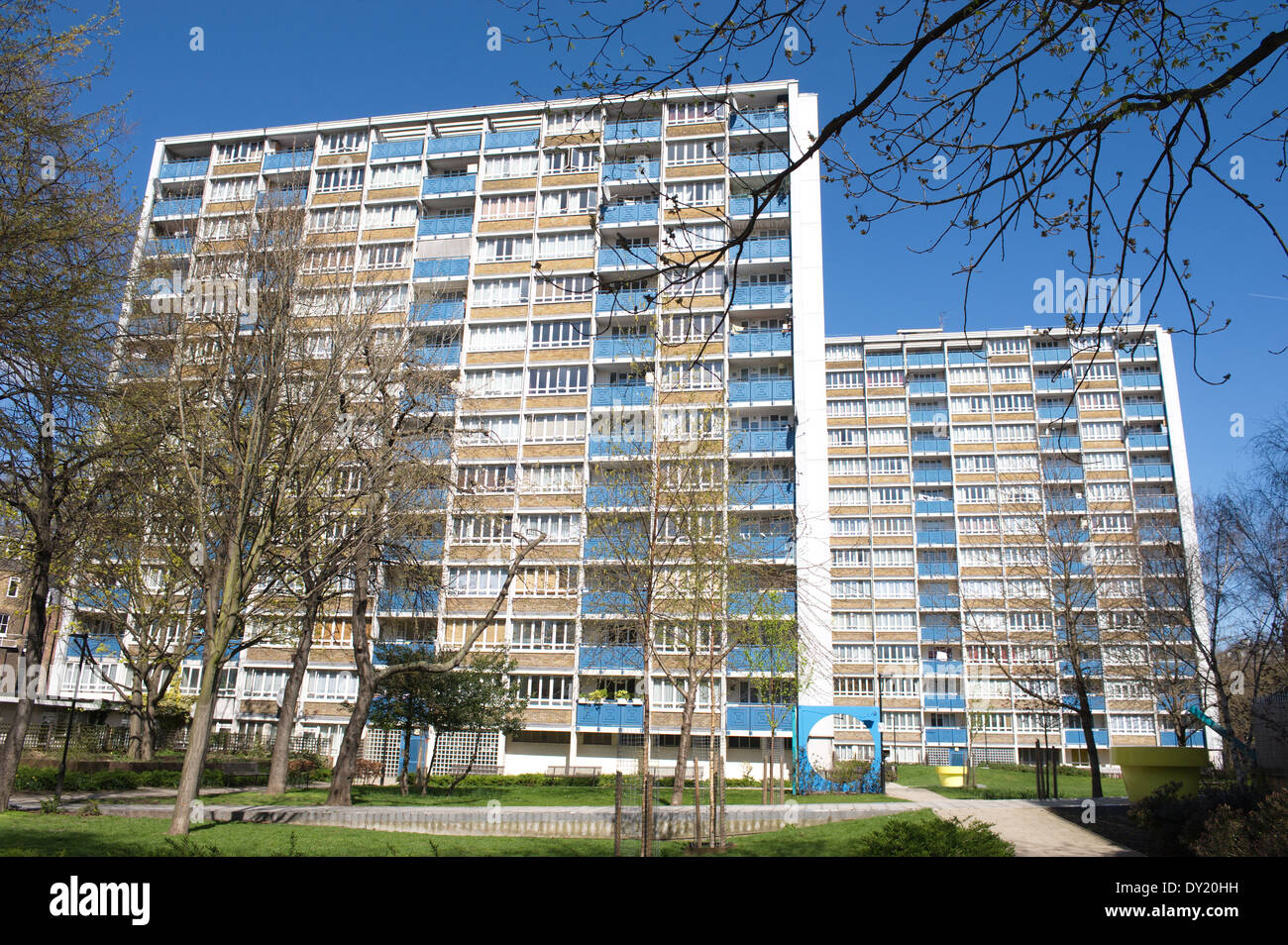 The Brunswick Close Estate, Clerkenwell, London, England, UK Stock ...