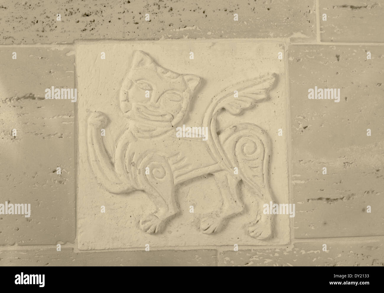 tile clay lion Stock Photo - Alamy