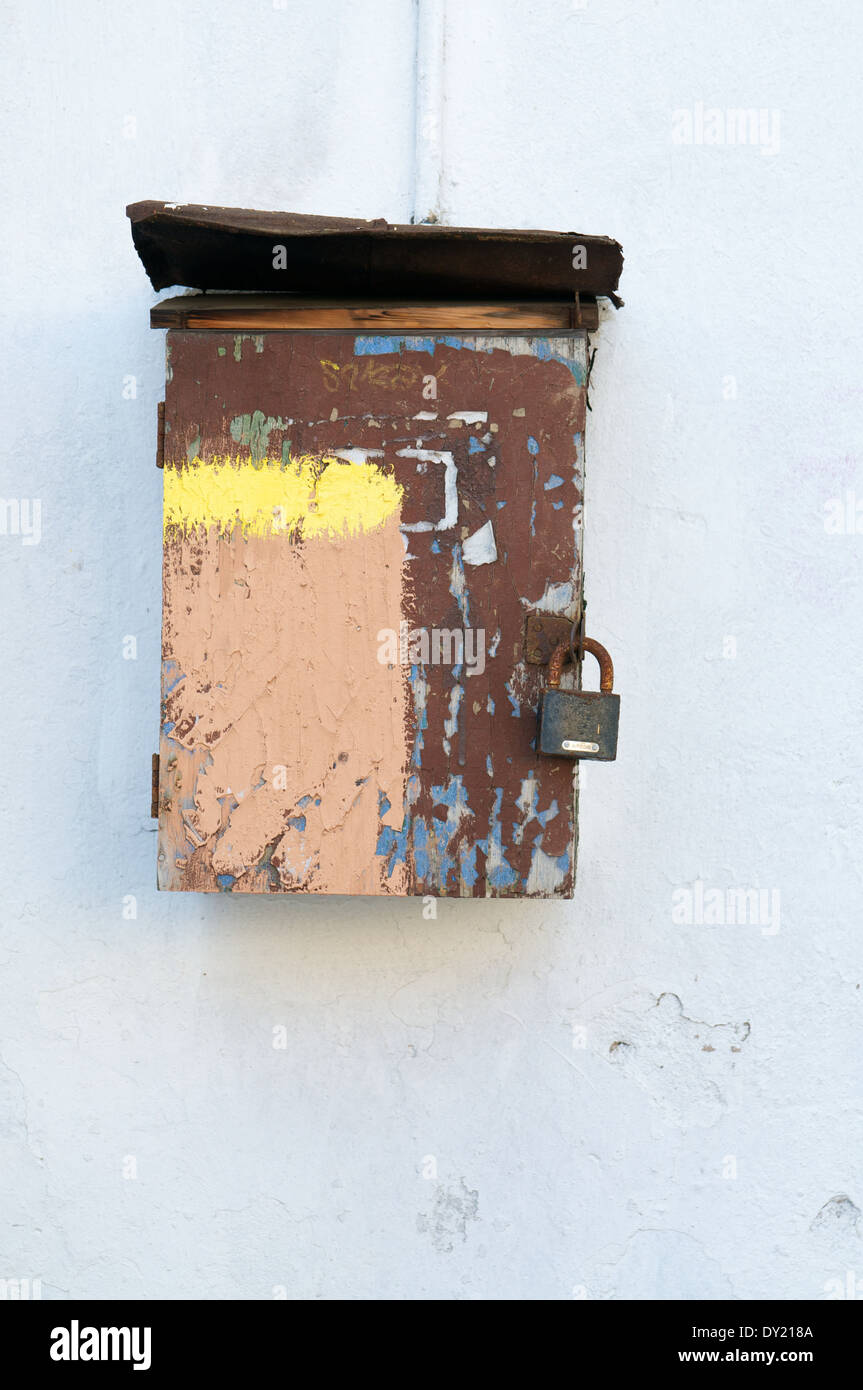 The picture of the rusty mailbox taken in Sain Petersburg, Russia Stock ...