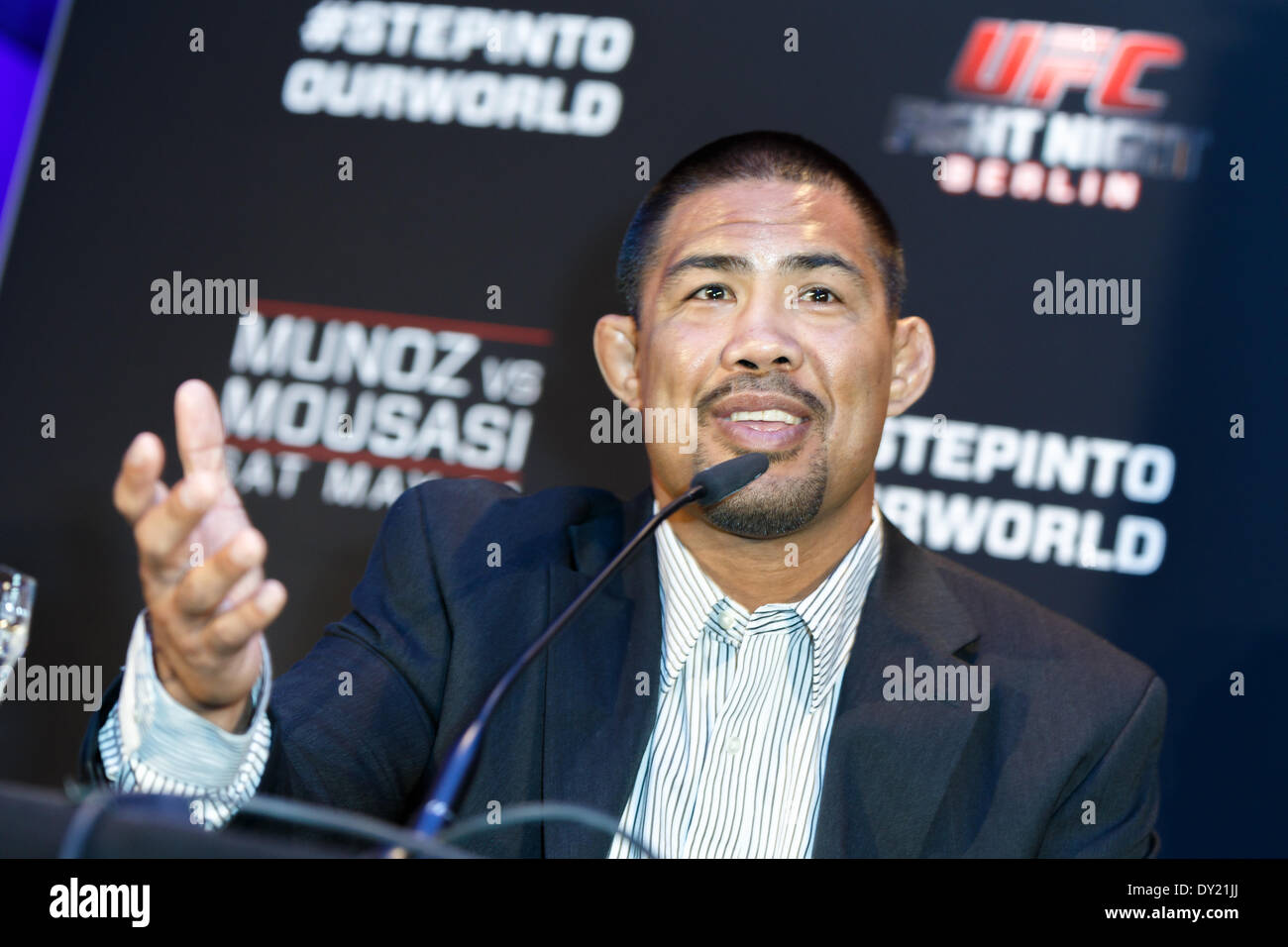 Berlin, Germany. April 03, 2014. FIGHT NIGHT BERLIN, UFC press ...