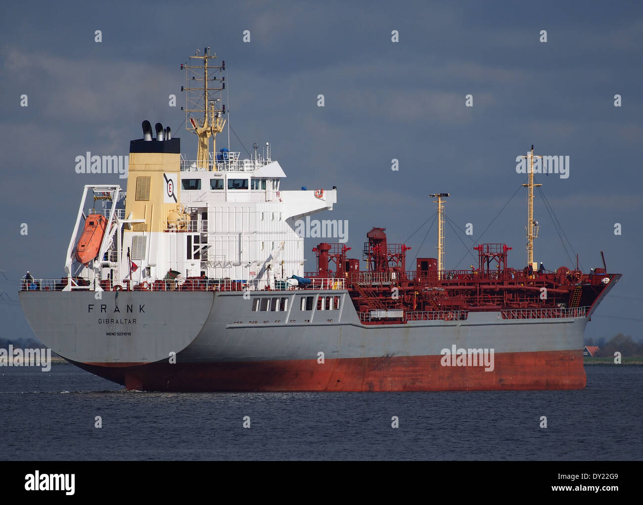 The vessel Frank, with IMO number 9204049, is docked at the Port of ...
