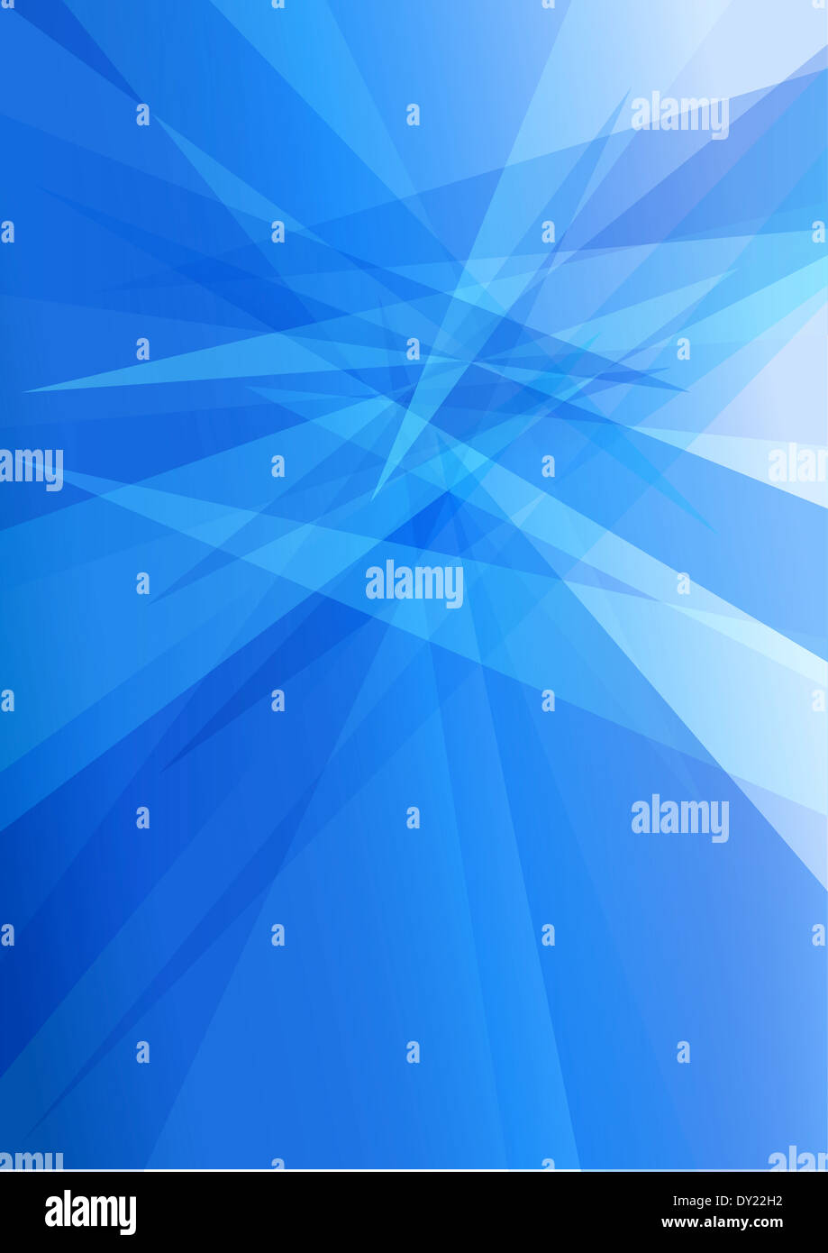Blue Background with layered interposing angles creating an abstract ...
