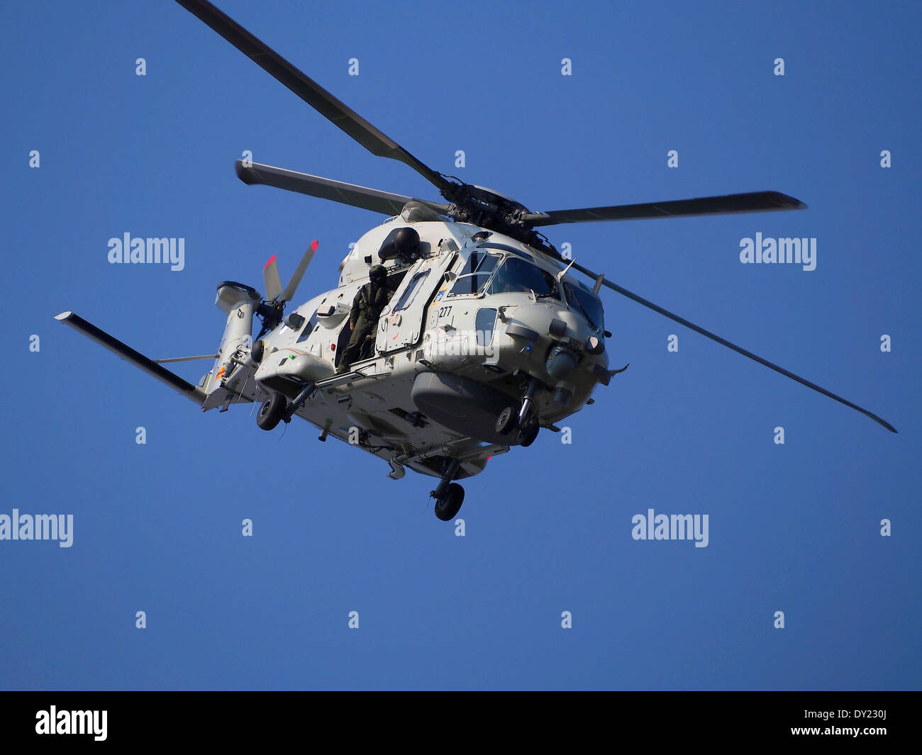 The NH90 NFH, a NATO Frigate Helicopter by AgustaWestland, is pictured at Hoofddorp, Netherlands ...