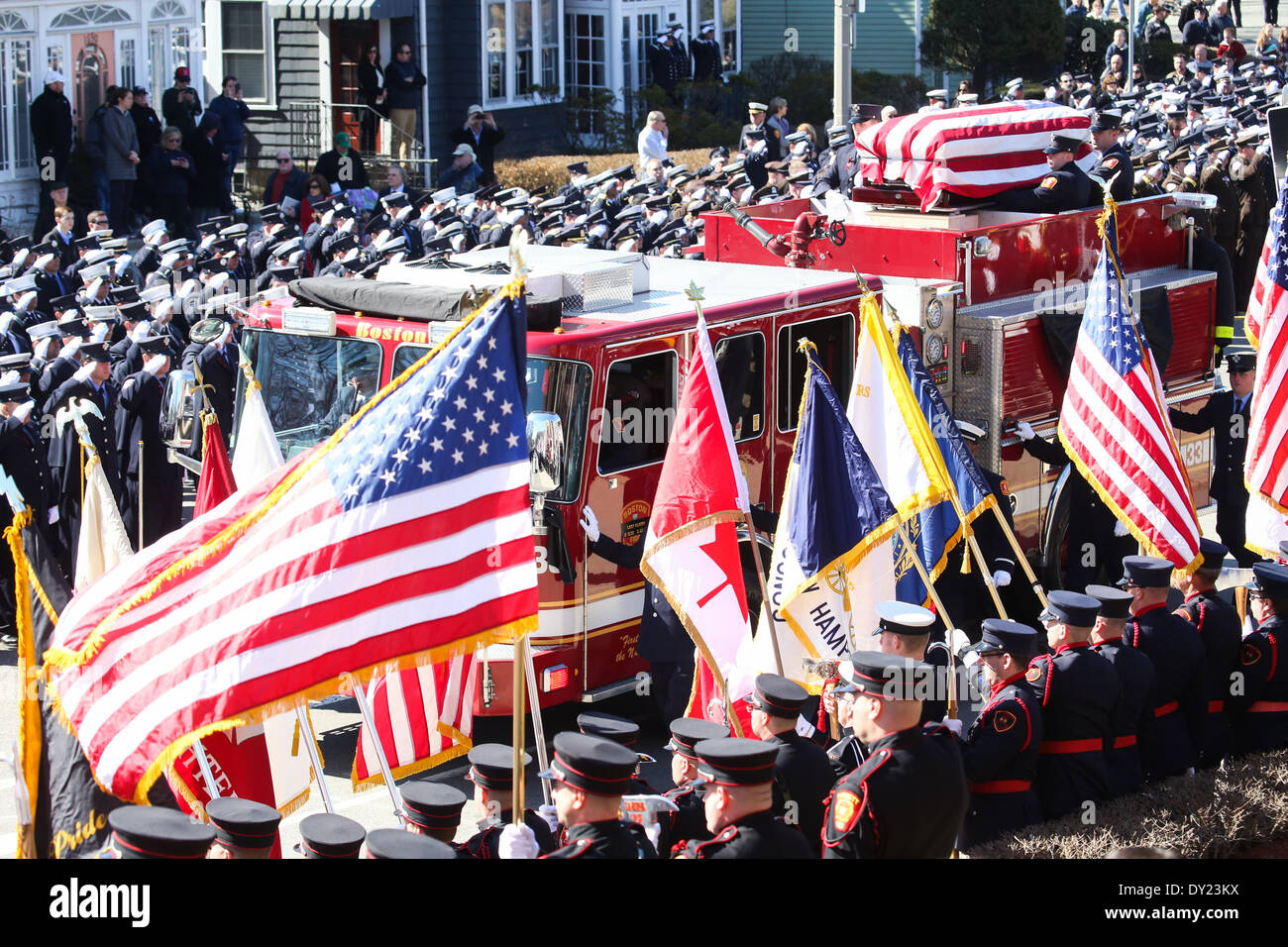 Boston, Massachusetts, USA. 3rd Apr, 2014. Thousands of firefighters ...